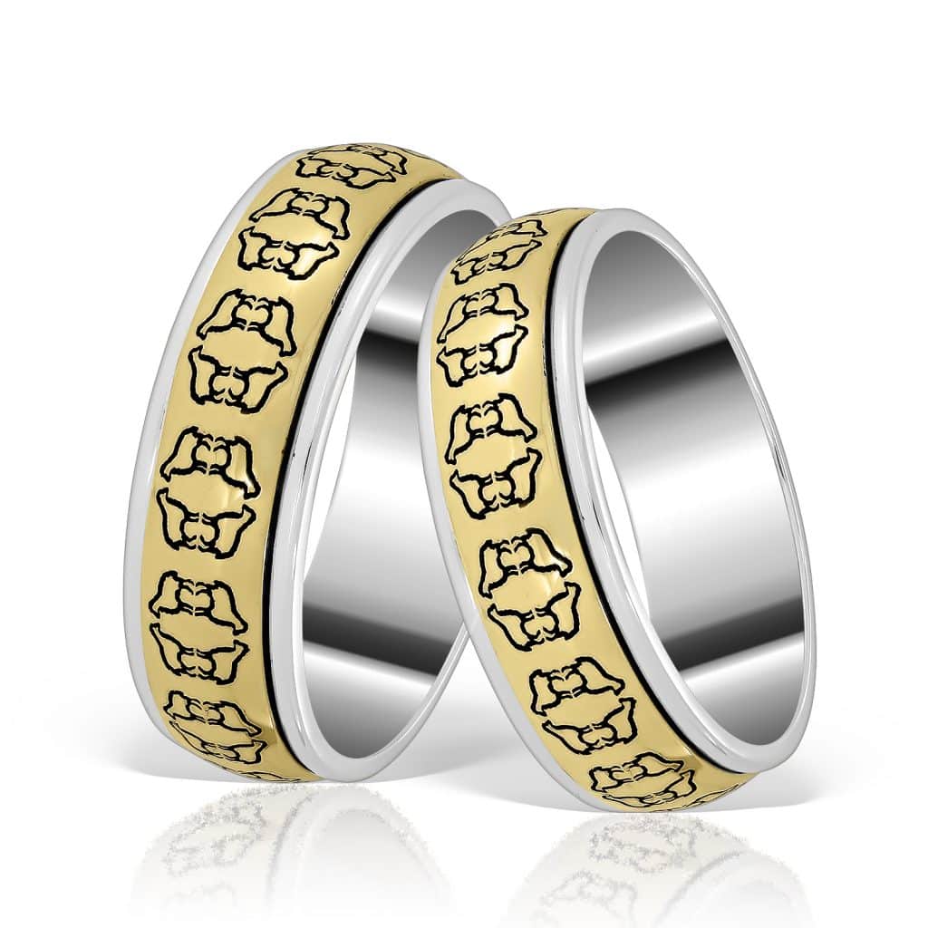 Verighete Aur 14k si 18K - Aur Alb, Galben, cu Diamant - Sabion.ro